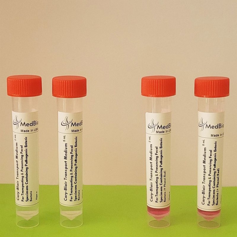 Cary-Blair Fecal Transport Medium (2 mL & 5 mL) For Transporting ...