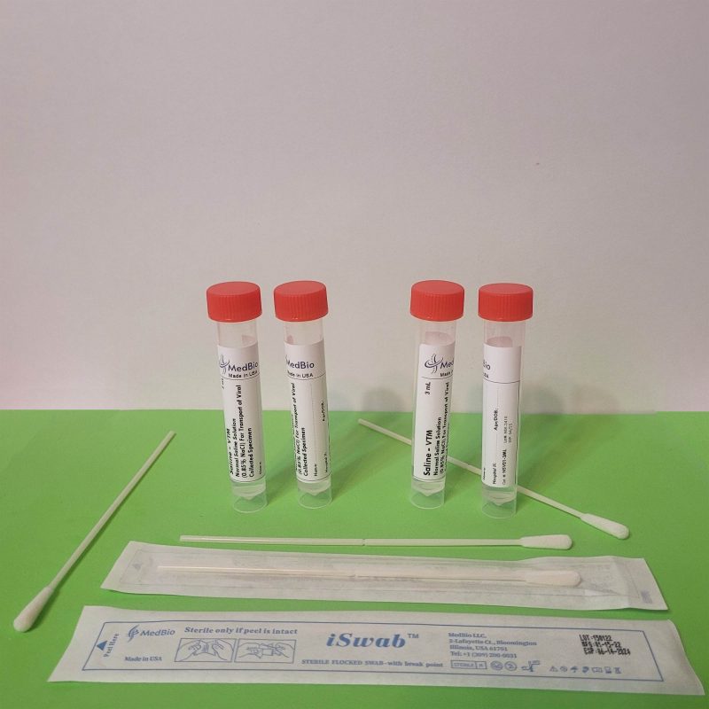 Saline Oral Sampling Kit (2 mL & 3 mL) Normal Saline (0.85% NaCl) Viral ...