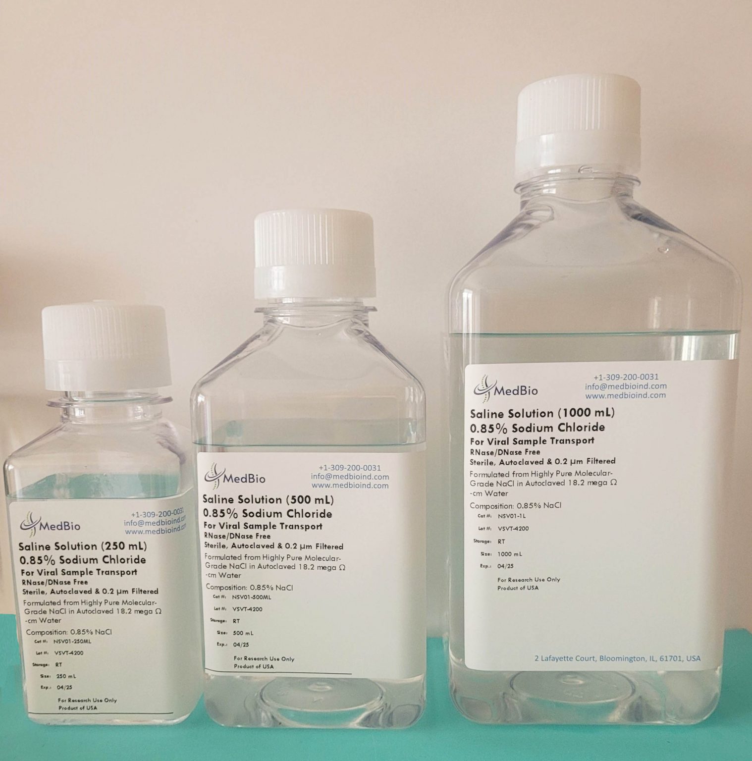 Saline Solution (0.85% Sodium Chloride) Normal Saline Solution for ...