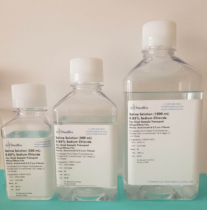 Saline Solution (0.85% Sodium Chloride) Normal Saline Solution for ...