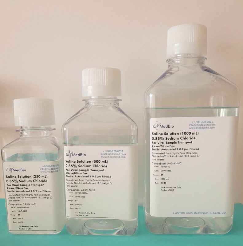 Saline Solution (0.85% Sodium Chloride) Normal Saline Solution for ...