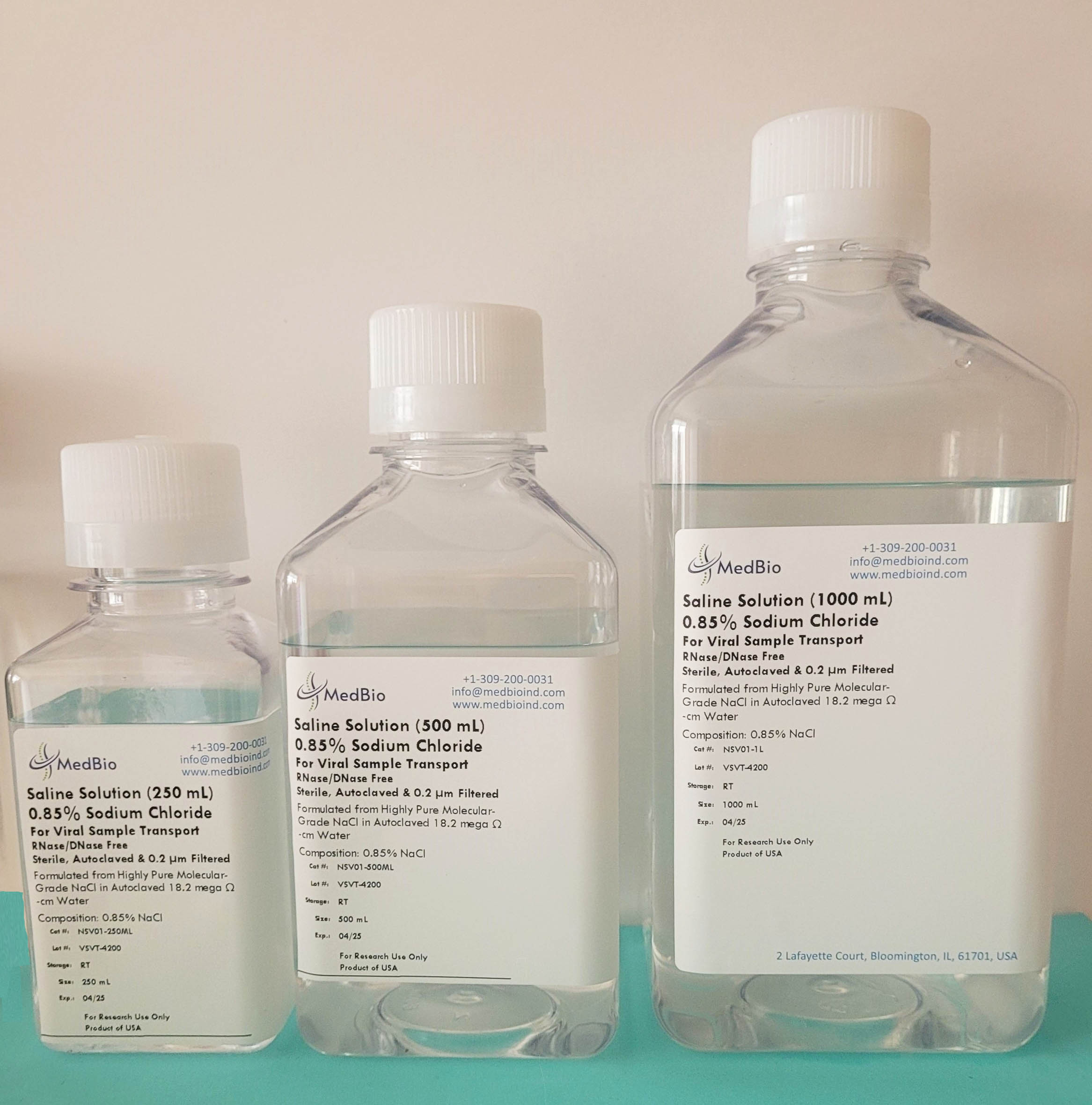 Saline Solution (0.85% Sodium Chloride) Normal Saline Solution for ...