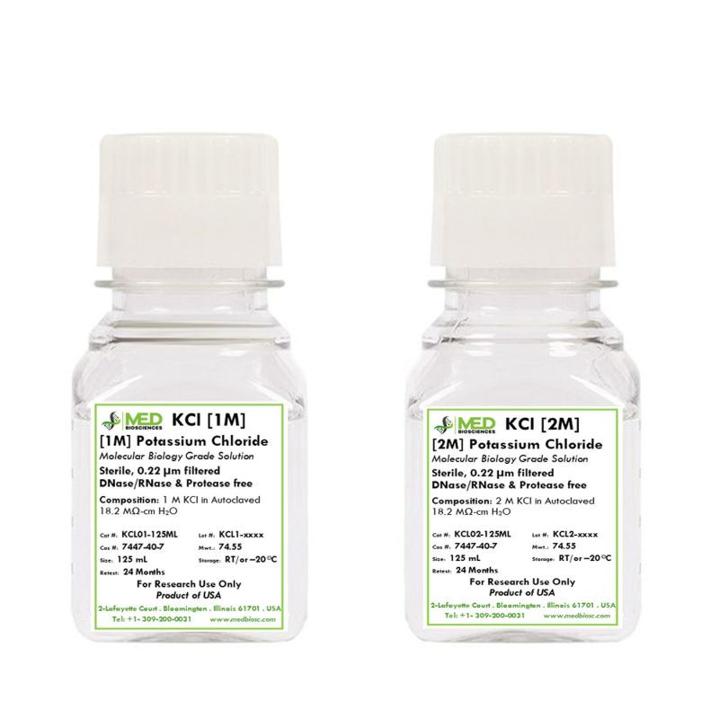 Potassium Chloride Solution [1.0 M and 2.0 M] – Molecular Biology Grade ...