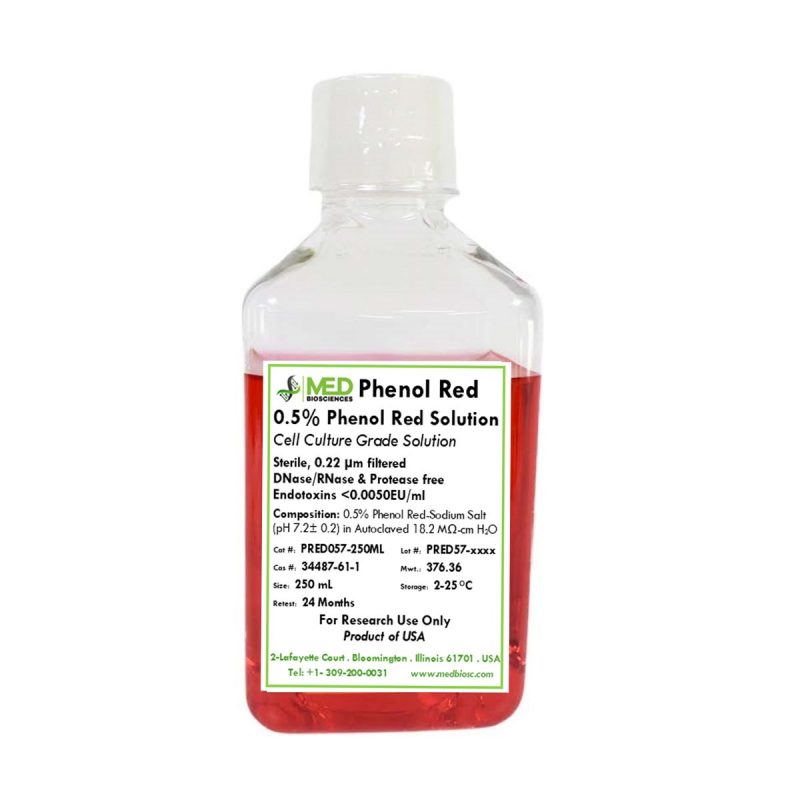 0.5% Phenol Red Solution – Cell Culture Grade Solution – Med Biosciences